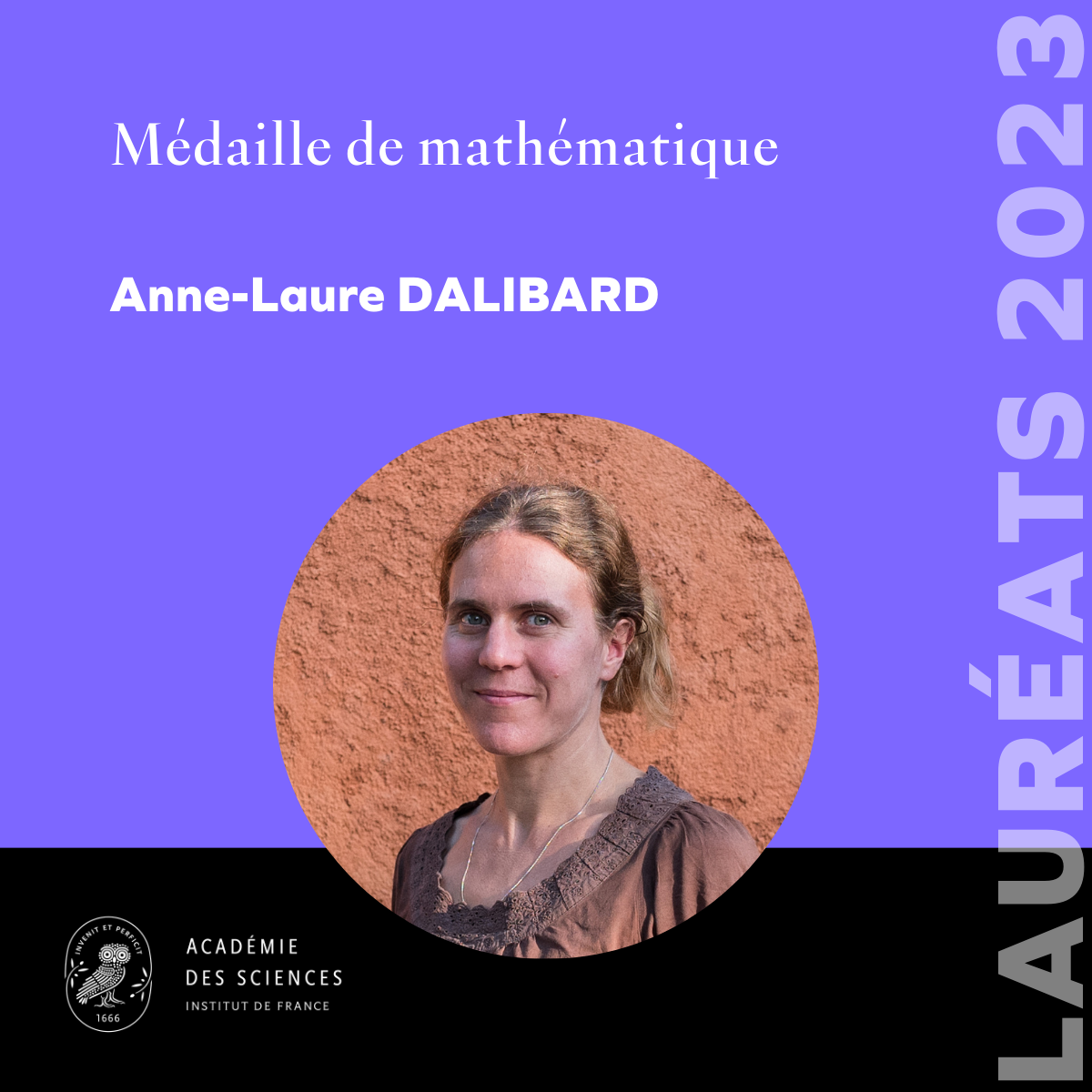 Anne-Laure Dalibard, lauréate 2023 de la médaille de mathématique de l ...
